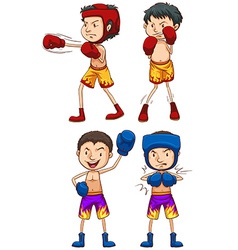 Muslim boy holding stopwatch Royalty Free Vector Image - VectorStock