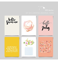 Set of elements for cards Royalty Free Vector Image