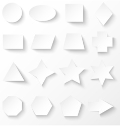 Shapes chart for kids Royalty Free Vector Image