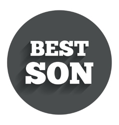 Best son sign icon award symbol vector
