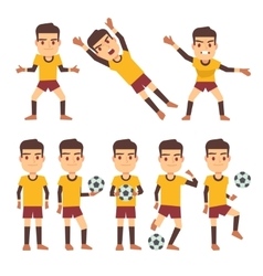 Cartoon soccer football player Royalty Free Vector Image