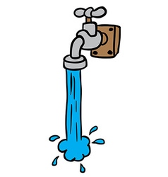Cartoon tap Royalty Free Vector Image - VectorStock
