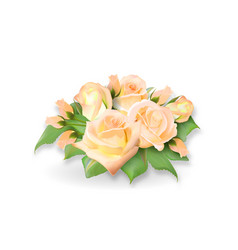 Roses with a note in an envelope template for Royalty Free Vector Image ...