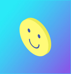 Smiling happy uwu face peace finger gesture Vector Image