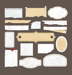 Scrapbooking paper elements Royalty Free Vector Image