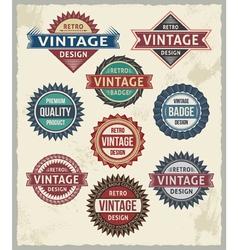 Vintage Retro Label Set Royalty Free Vector Image - VectorStock