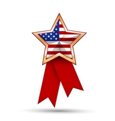 USA star flag logo design elements Royalty Free Vector Image