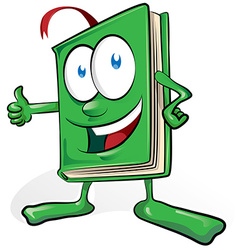 Book cartoon Royalty Free Vector Image - VectorStock