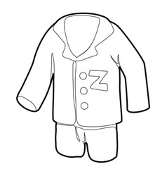 Pajama Outlines For Coloring Pages