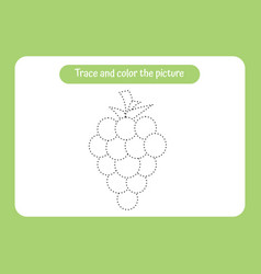 Pepper trace and color picture educational Vector Image
