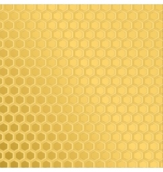 Abstract metal gold hexagon with cells Royalty Free Vector