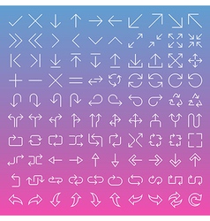 Thin Line Icons set Royalty Free Vector Image - VectorStock