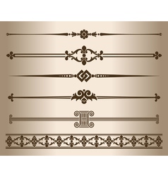Decorative lines Royalty Free Vector Image - VectorStock