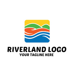Riverland logo Royalty Free Vector Image - VectorStock