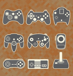 Retro Video Game Shop Labels Royalty Free Vector Image - VectorStock