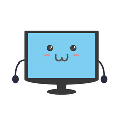 Cute tv screen Royalty Free Vector Image - VectorStock