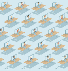 Online home e-learning education Royalty Free Vector Image