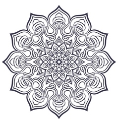 Floral mandala Royalty Free Vector Image - VectorStock