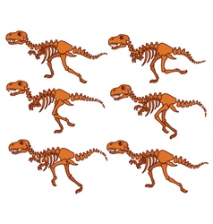 Cartoon Running Dinosaur Royalty Free Vector Image - VectorStock