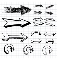 Tribal arrows doodle Royalty Free Vector Image