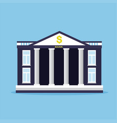 Cartoon retro bank building or courthouse Vector Image