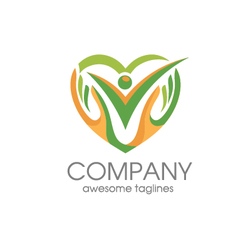 Help care logo icon design Royalty Free Vector Image