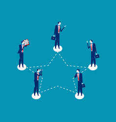 Star network topology lan design networking Vector Image