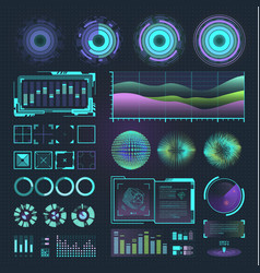 Digital user interface futuristic technology ui Vector Image