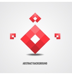 Diamond frame with ruby Royalty Free Vector Image