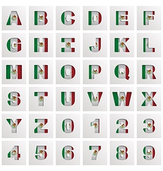 Mexican alphabet part 1 Royalty Free Vector Image