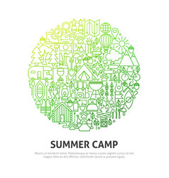 Camping infographics design Royalty Free Vector Image