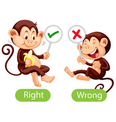 Opposites furious and hilarious Royalty Free Vector Image