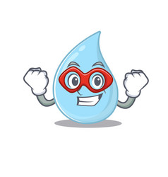 Water drop cartoon character Royalty Free Vector Image