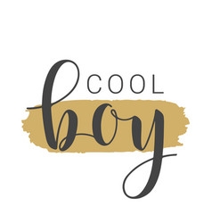 Hello hand lettering Royalty Free Vector Image