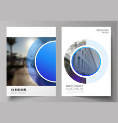 Modern book cover design template in a4 Royalty Free Vector