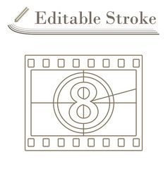 Retro film countdown frames Royalty Free Vector Image