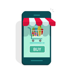 Ecommerce online shopping seamless background Vector Image