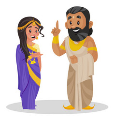 Prabu janaka Royalty Free Vector Image - VectorStock