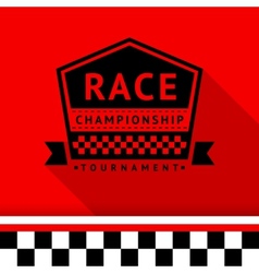 Motorsport racing shield emblem set Royalty Free Vector