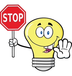 Cartoon light bulb Royalty Free Vector Image - VectorStock