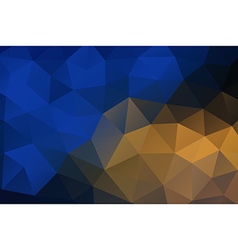 Blue green emerald polygon triangular pattern Vector Image