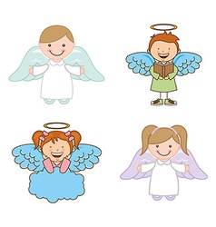 Cute angels Royalty Free Vector Image - VectorStock