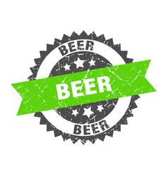 Beer stamp Royalty Free Vector Image - VectorStock