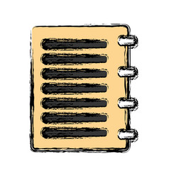 Kawaii notebook icon Royalty Free Vector Image