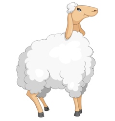 Scared sheep Royalty Free Vector Image - VectorStock