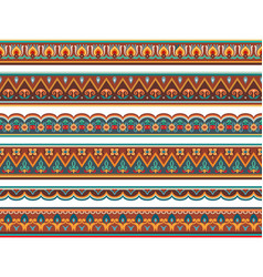 Ethnic borders Royalty Free Vector Image - VectorStock