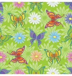 Seamless butterflies silhouettes Royalty Free Vector Image