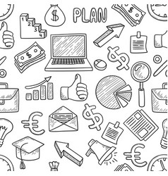 Office seamless pattern Royalty Free Vector Image