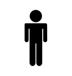 Man stand person icon pictograph Royalty Free Vector Image