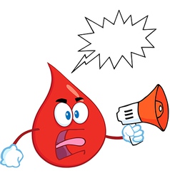 Blood drop cartoon Royalty Free Vector Image - VectorStock